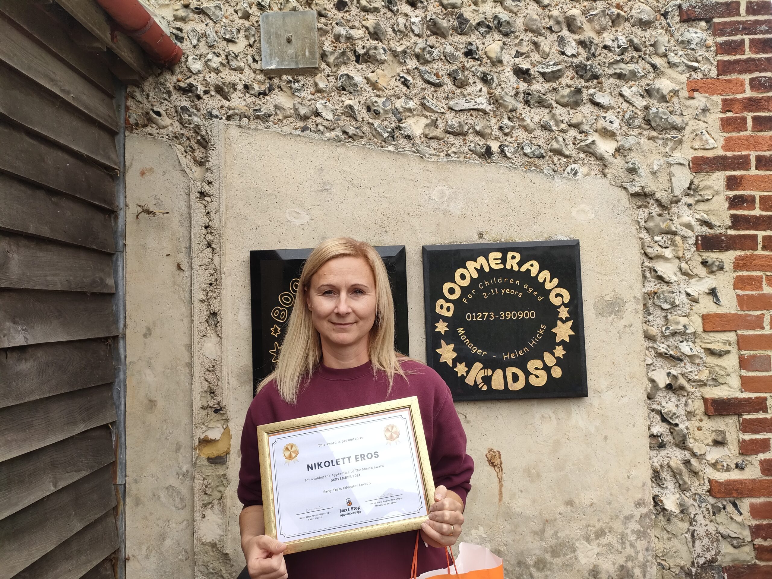 Apprentice Of The Month September Next Step Apprenticeships